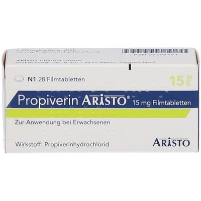 Propiverin Aristo® 15 mg 28 St mit dem E-Rezept kaufen - Shop Apotheke