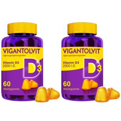 VIGANTOLVIT® Vitamin D3 2.000 I.E. Weichgummis 2x60 St - Shop Apotheke