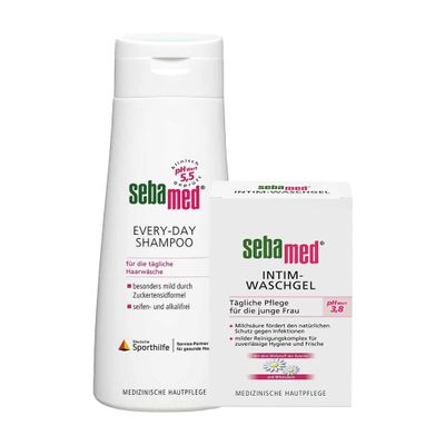 sebamed® Intim-Waschgel + sebamed® Every-Day Shampoo 200+200 ml - Shop ...