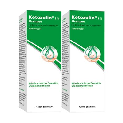 Ketozolin® 2% Shampoo 2x120 ml - Shop Apotheke