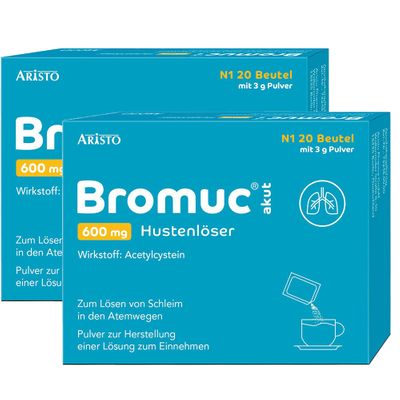 Bromuc akut 600 mg Hustenlöser - Verflüssigt zähen Schleim und ...