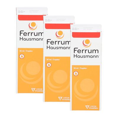 Ferrum Hausmann® Lösung 3x30 ml - Shop Apotheke