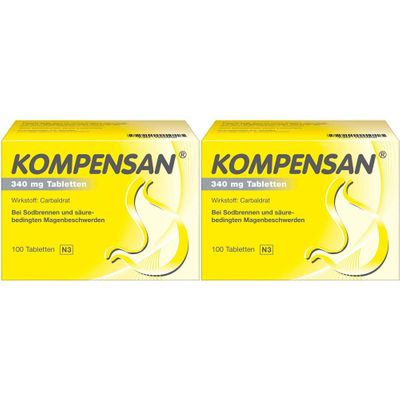 KOMPENSAN® 340 mg 2x100 St - Shop Apotheke