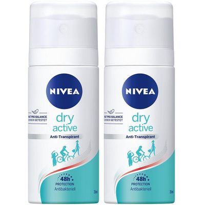 NIVEA® Deo Dry Active Spray 2x35 ml - Shop Apotheke