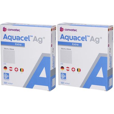 ConvaTec Aquacel™ Ag+ Extra 10 cm x 10 cm 2x10 St - Shop Apotheke