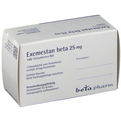 Exemestan beta 25 mg 100 St mit dem E-Rezept kaufen - Shop Apotheke