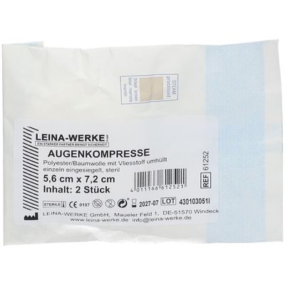 Augenkompresse steril 2 St - Shop Apotheke