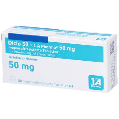 Diclo 50 1A Pharma® 50 St mit dem E-Rezept kaufen - Shop Apotheke