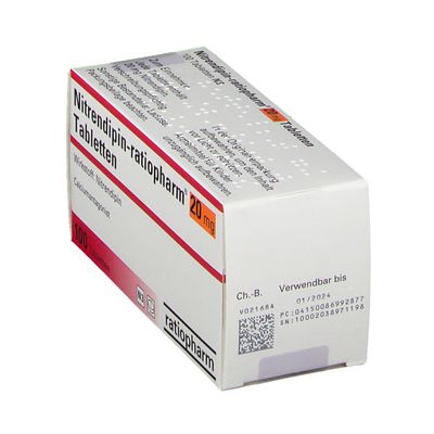 Nitrendipin-ratiopharm® 20 mg 100 St mit dem E-Rezept kaufen - Shop ...