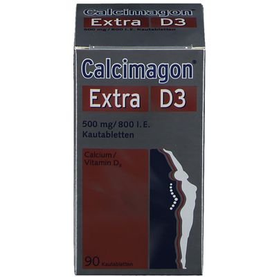 Calcimagon® Extra D3 500 mg/ 800 I.E. Kautabletten 90 St - Shop Apotheke