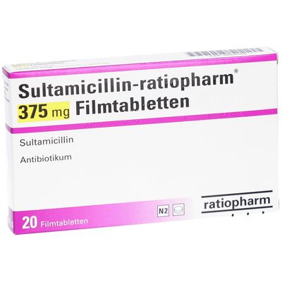 Sultamicillin-ratiopharm® 375 mg 20 St mit dem E-Rezept kaufen - Shop ...