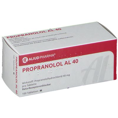 Propranolol AL 40 100 St mit dem E-Rezept kaufen - Shop Apotheke