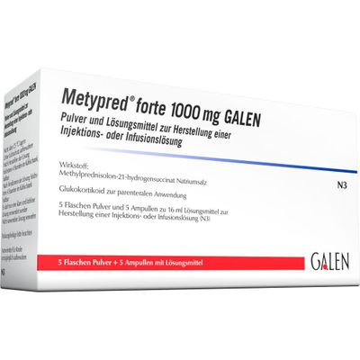 Metypred® forte 1000 mg GALEN 5 St mit dem E-Rezept kaufen - Shop Apotheke
