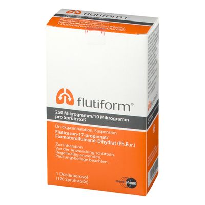 flutiform® 250 µg/10 µg pro Sprühstoß 1 St mit dem E-Rezept kaufen ...