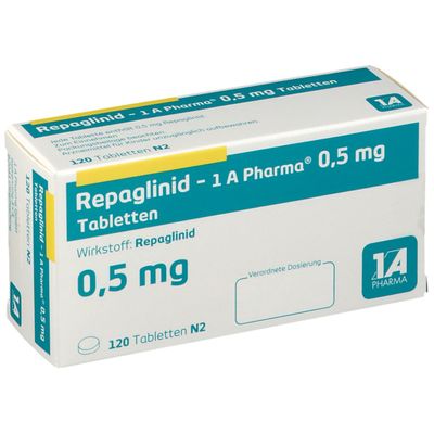 Repaglinid 1A Pharma® 0.5Mg 120 St mit dem E-Rezept kaufen - Shop Apotheke
