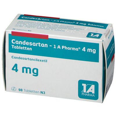 Candesartan 1A Pharma® 4Mg 98 St mit dem E-Rezept kaufen - Shop Apotheke