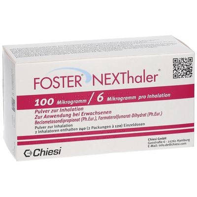 FOSTER® NEXThaler® 100 µg/6 µg 2 St mit dem E-Rezept kaufen - Shop Apotheke