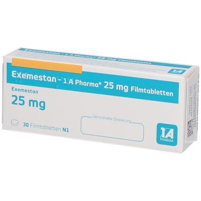 Exemestan 1A Pharma® 25Mg 30 St mit dem E-Rezept kaufen - Shop Apotheke