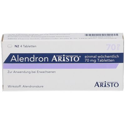 Alendron Aristo® 1x wöchentlich 70 mg 4 St mit dem E-Rezept kaufen ...