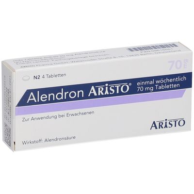 Alendron Aristo® 1x wöchentlich 70 mg 4 St mit dem E-Rezept kaufen ...