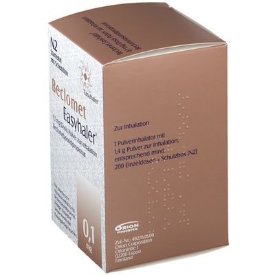 Beclomet Easyhaler® 0,1 mg/Dosis 1 St mit dem E-Rezept kaufen - Shop ...