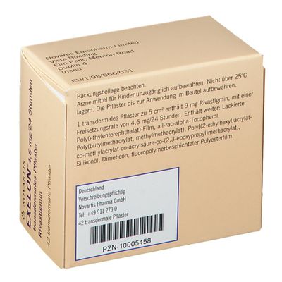 Exelon® 4,6 mg/24 Stunden 42 St mit dem E-Rezept kaufen - Shop Apotheke