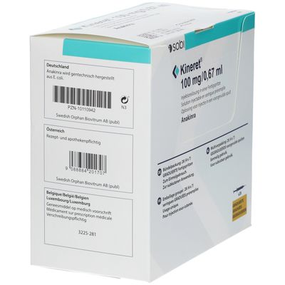 Kineret® 100 mg/0,67 ml 28 St mit dem E-Rezept kaufen - Shop Apotheke
