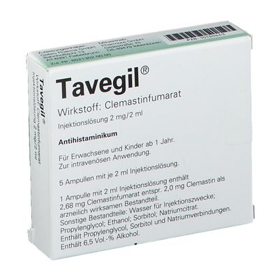 Tavegil® Injektionslösung 5x2 ml - Shop Apotheke