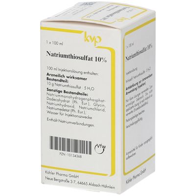 Natriumthiosulfat 10 % 100 ml mit dem E-Rezept kaufen - Shop Apotheke