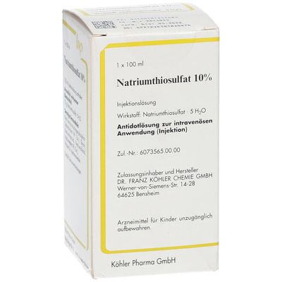 Natriumthiosulfat 10 % 100 ml mit dem E-Rezept kaufen - Shop Apotheke