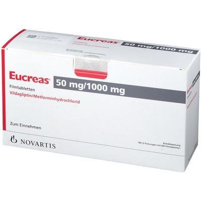 Eucreas® 50 mg/1000 mg 3x60 St mit dem E-Rezept kaufen - Shop Apotheke