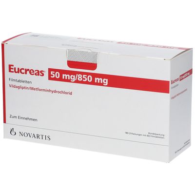 Eucreas® 50 mg/850 mg 3x60 St mit dem E-Rezept kaufen - Shop Apotheke