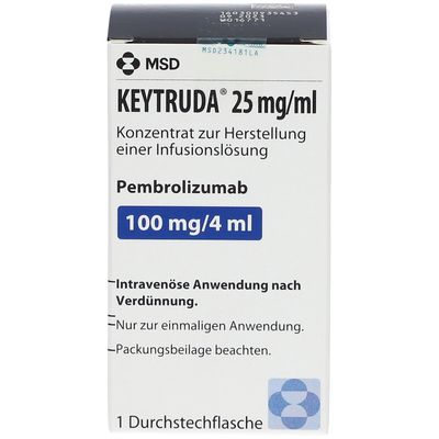 KEYTRUDA® 25 mg/ml 4 ml mit dem E-Rezept kaufen - Shop Apotheke