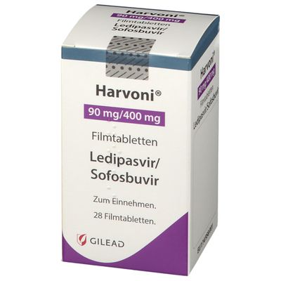 Harvoni® 90 mg/400 mg 28 St mit dem E-Rezept kaufen - Shop Apotheke