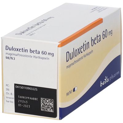 Duloxetin beta 60 mg 98 St mit dem E-Rezept kaufen - Shop Apotheke