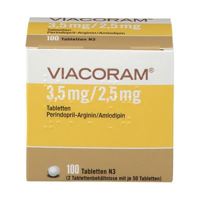 VIACORAM® 3,5 mg/2,5 mg 100 St mit dem E-Rezept kaufen - Shop Apotheke