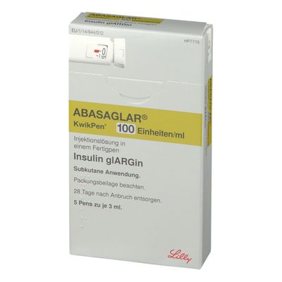 ABASAGLAR® KwikPen™ 100 Einheiten/ml 5x3 ml mit dem E-Rezept kaufen ...