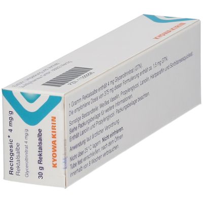 Rectogesic 4 mg/g Rektalsalbe 30 g mit dem E-Rezept kaufen - Shop Apotheke