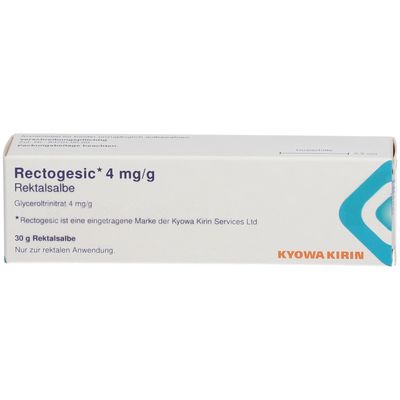 Rectogesic 4 mg/g Rektalsalbe 30 g mit dem E-Rezept kaufen - Shop Apotheke