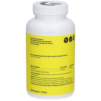 ZeinPharma® Myo Inositol Kapseln 500 mg 180 St - Shop Apotheke
