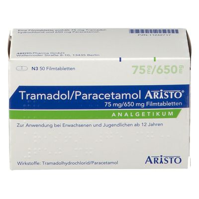 Tramadol/Paracetamol Aristo® 75 mg/650 mg 50 St mit dem E-Rezept kaufen - Shop Apotheke