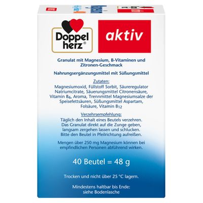 Doppelherz Magnesium 400 DIRECT 40 St - Shop Apotheke