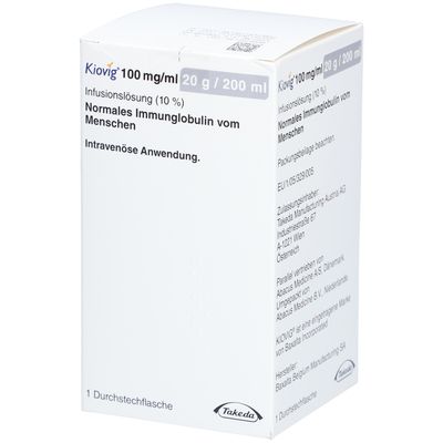 KIOVIG 100 mg/ml Infusionslösung 20 g 200 ml mit dem E-Rezept kaufen ...