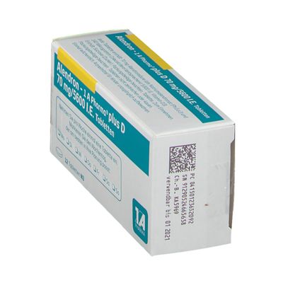 Alendron - 1 A Pharma® plus D 70 mg/5600 I.E. 12 St mit dem E-Rezept ...