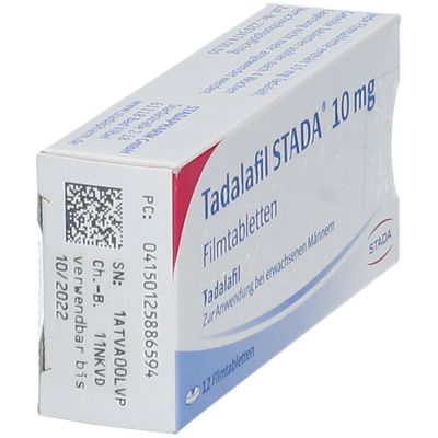 Tadalafil STADA® 10 mg 12 St mit dem E-Rezept kaufen - Shop Apotheke