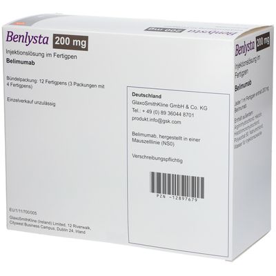 Benlysta 200 mg 3x4 St mit dem E-Rezept kaufen - Shop Apotheke