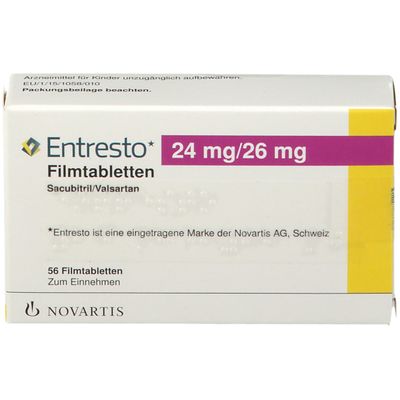 Entresto® 24 mg/26 mg 56 St mit dem E-Rezept kaufen - Shop Apotheke