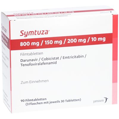 Symtuza® 800 mg/150 mg/200 mg/10 mg 90 St mit dem E-Rezept kaufen ...