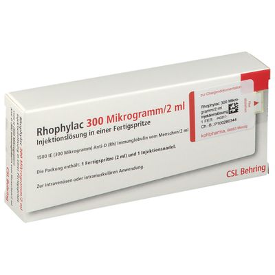 Rhophylac 300 µg/2 ml 1x2 ml mit dem E-Rezept kaufen - Shop Apotheke