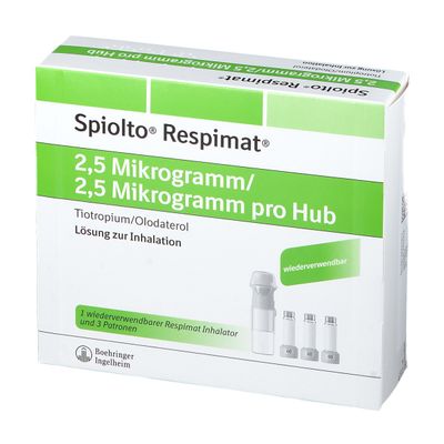 Spiolto® Respimat® Patrone 2,5 µg/2,5 µg pro Hub 3x4 ml mit dem E ...